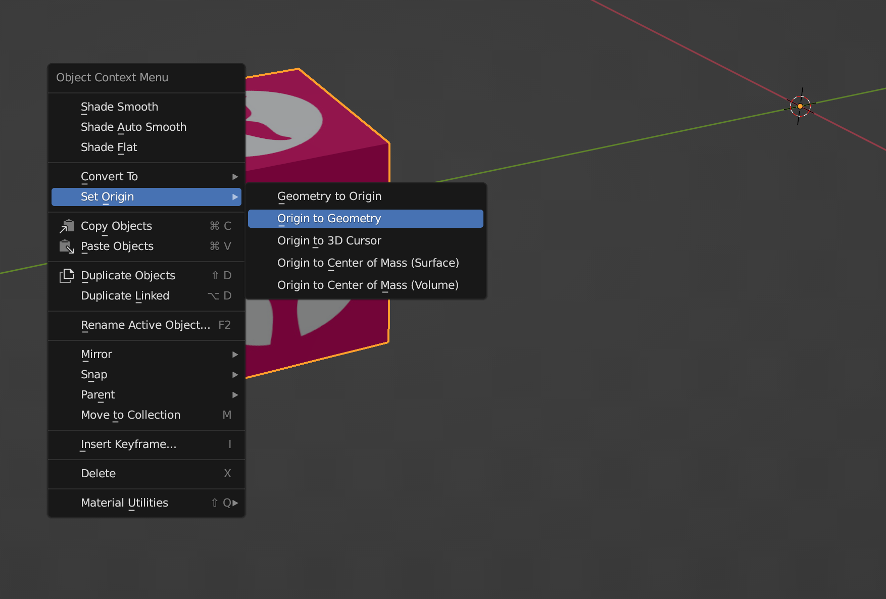 Model origin | Onirix Documentation Portal